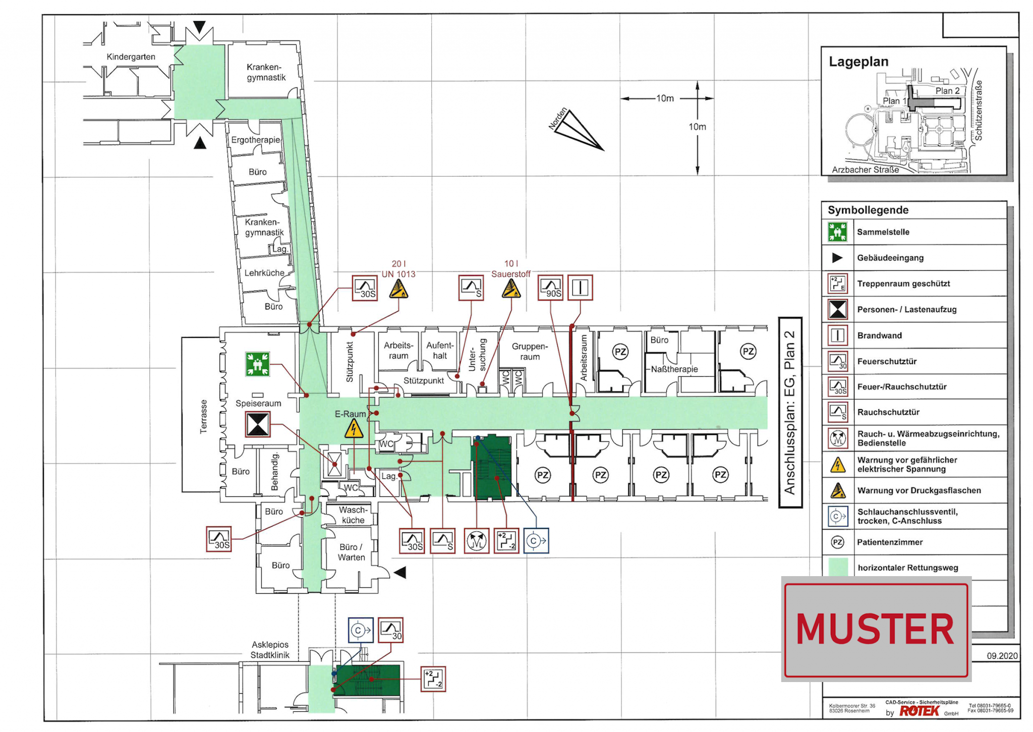 Feuerwehrpläne nach DIN 14095 - Rotek GmbH - Rosenheim